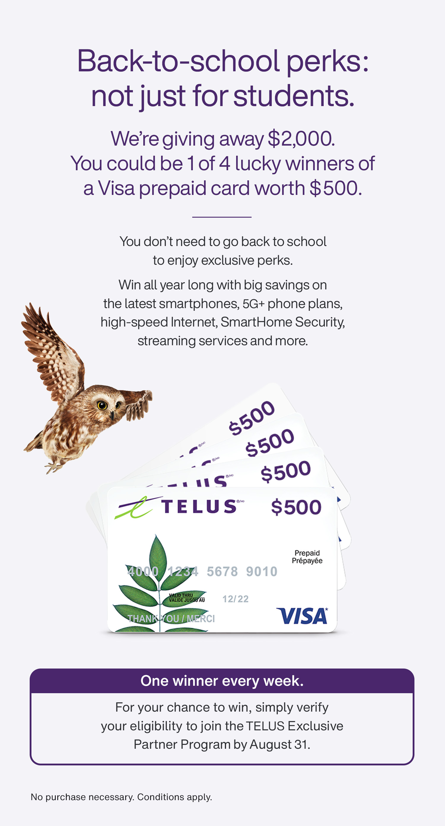 TELUS Exclusive Partner Program | Eligibility Check